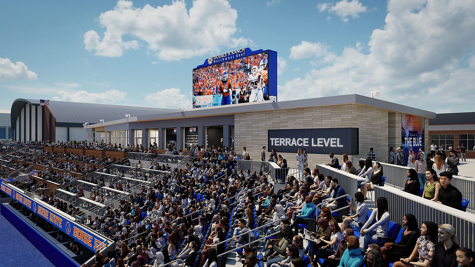 Albertsons Stadium North End Zone - Opsis Architecture