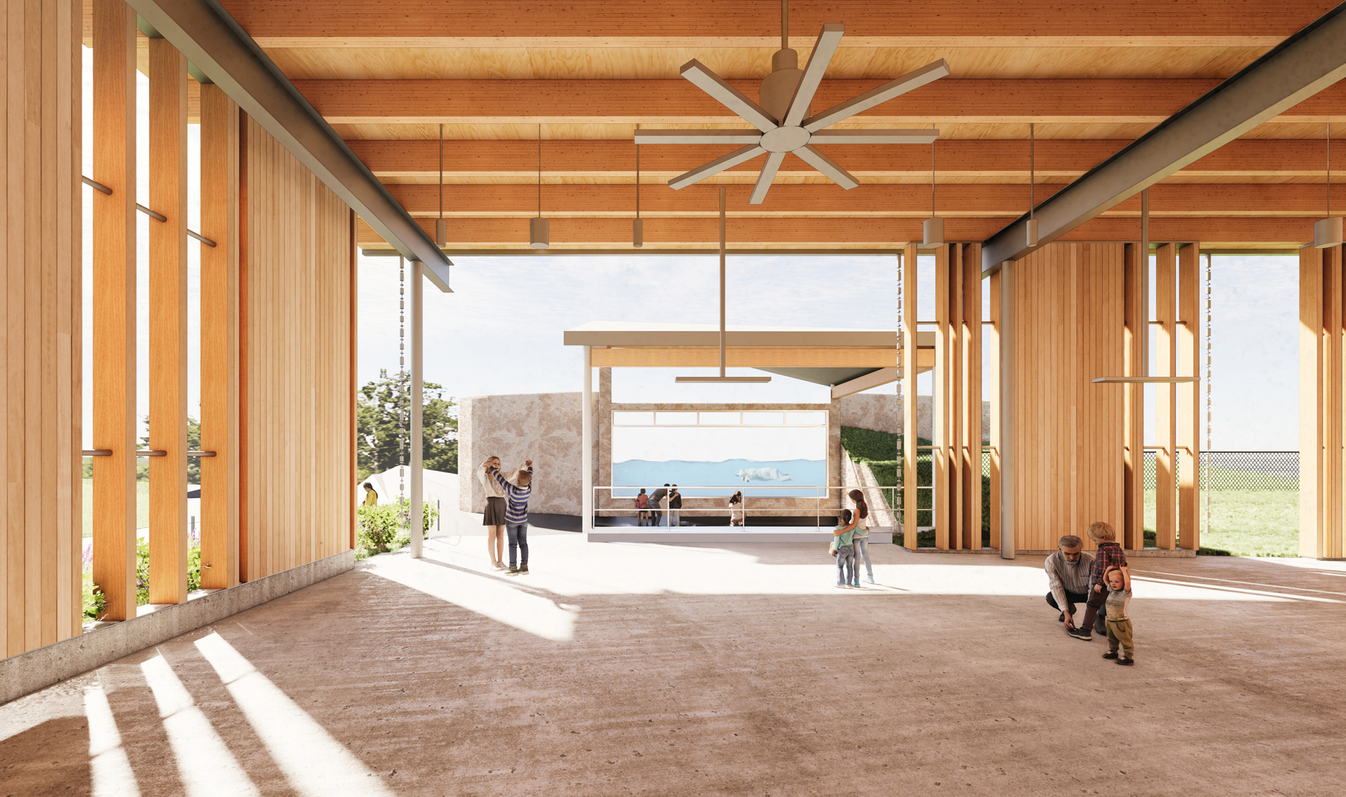 Oregon Zoo Cascade Crest Deck & Polar Plaza - Opsis Architecture